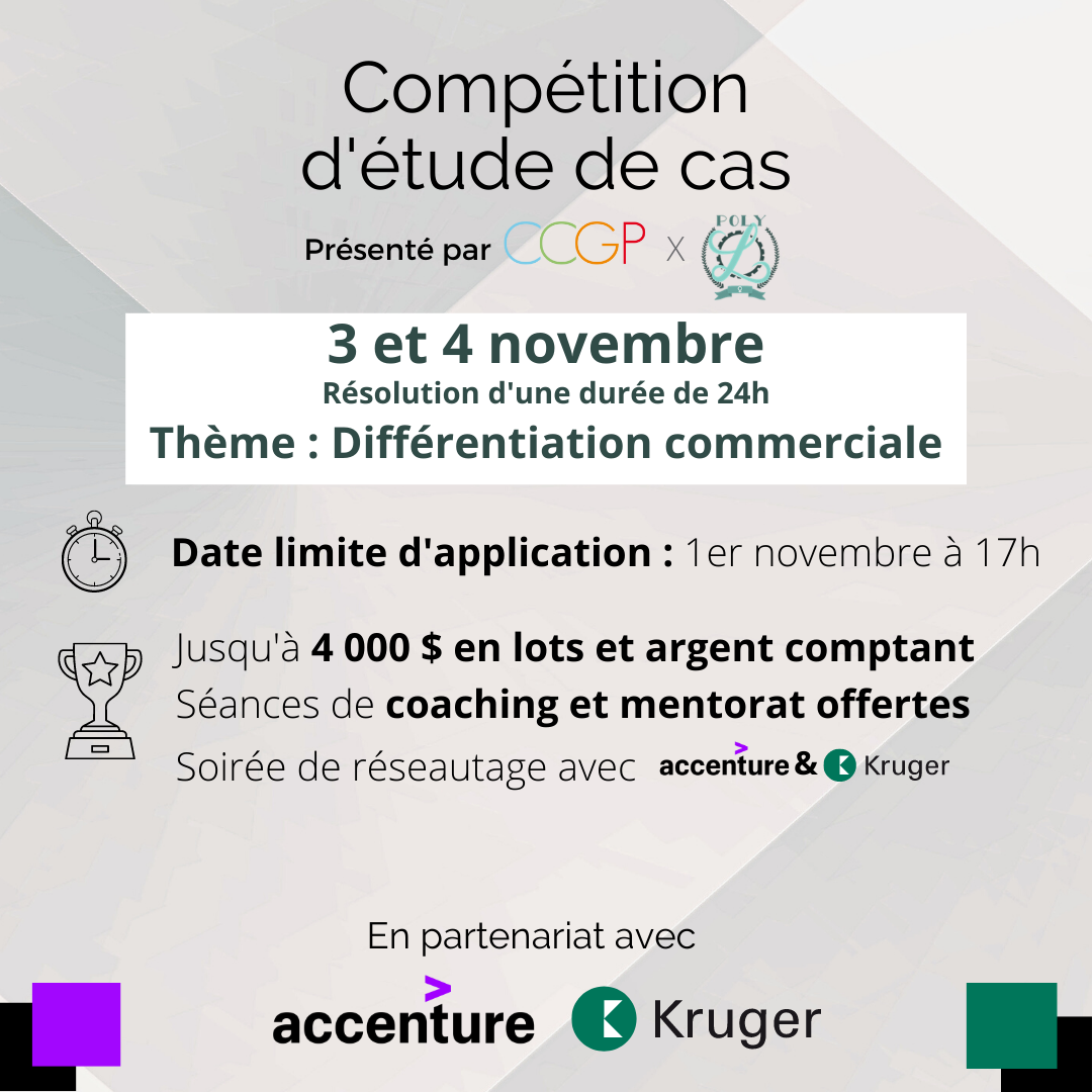 Compétition d'étude de cas CCGP x Poly-L