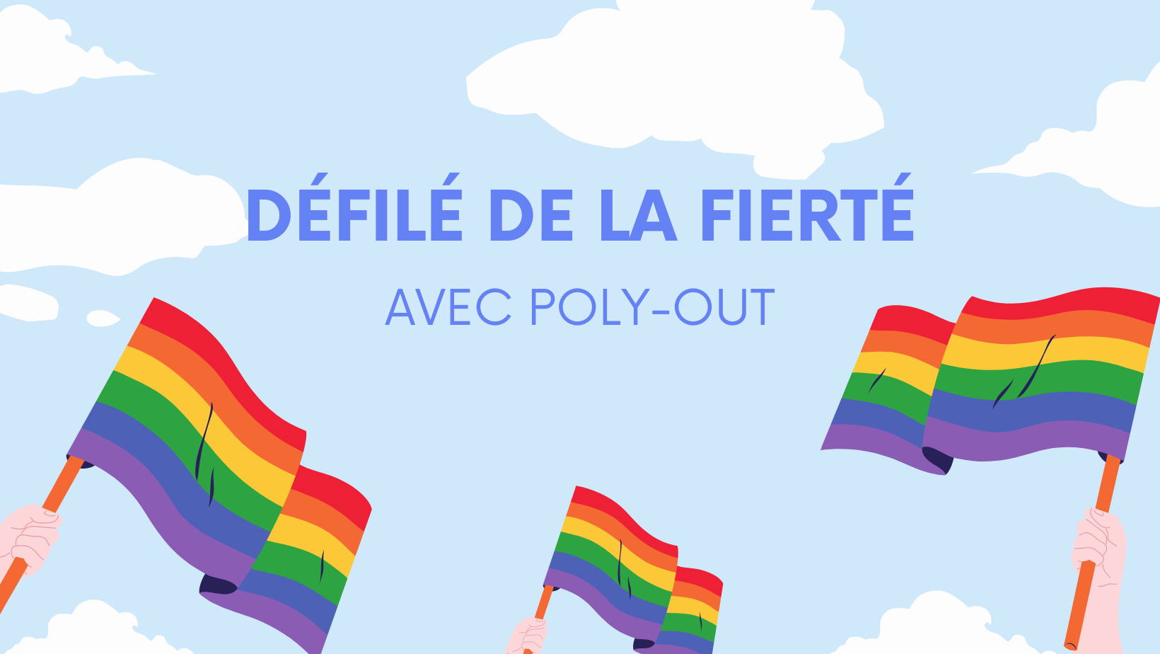 Défilé de la fierté avec Poly-Out
